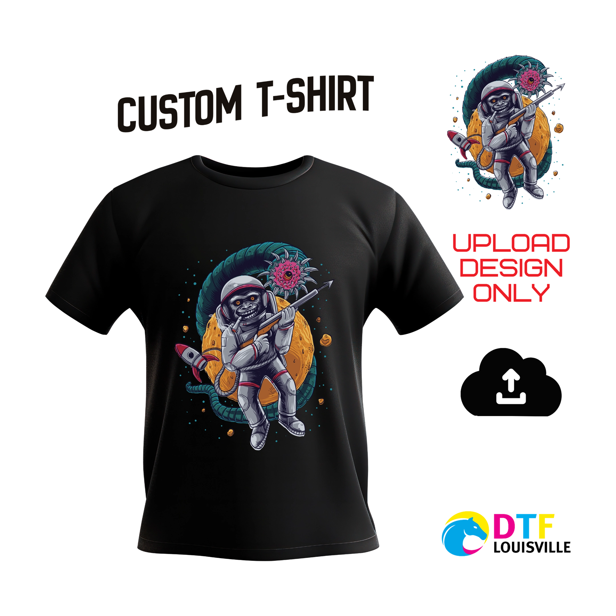 Custom T-Shirts with DTF Prints – High Quality Tees – DTF Louisville